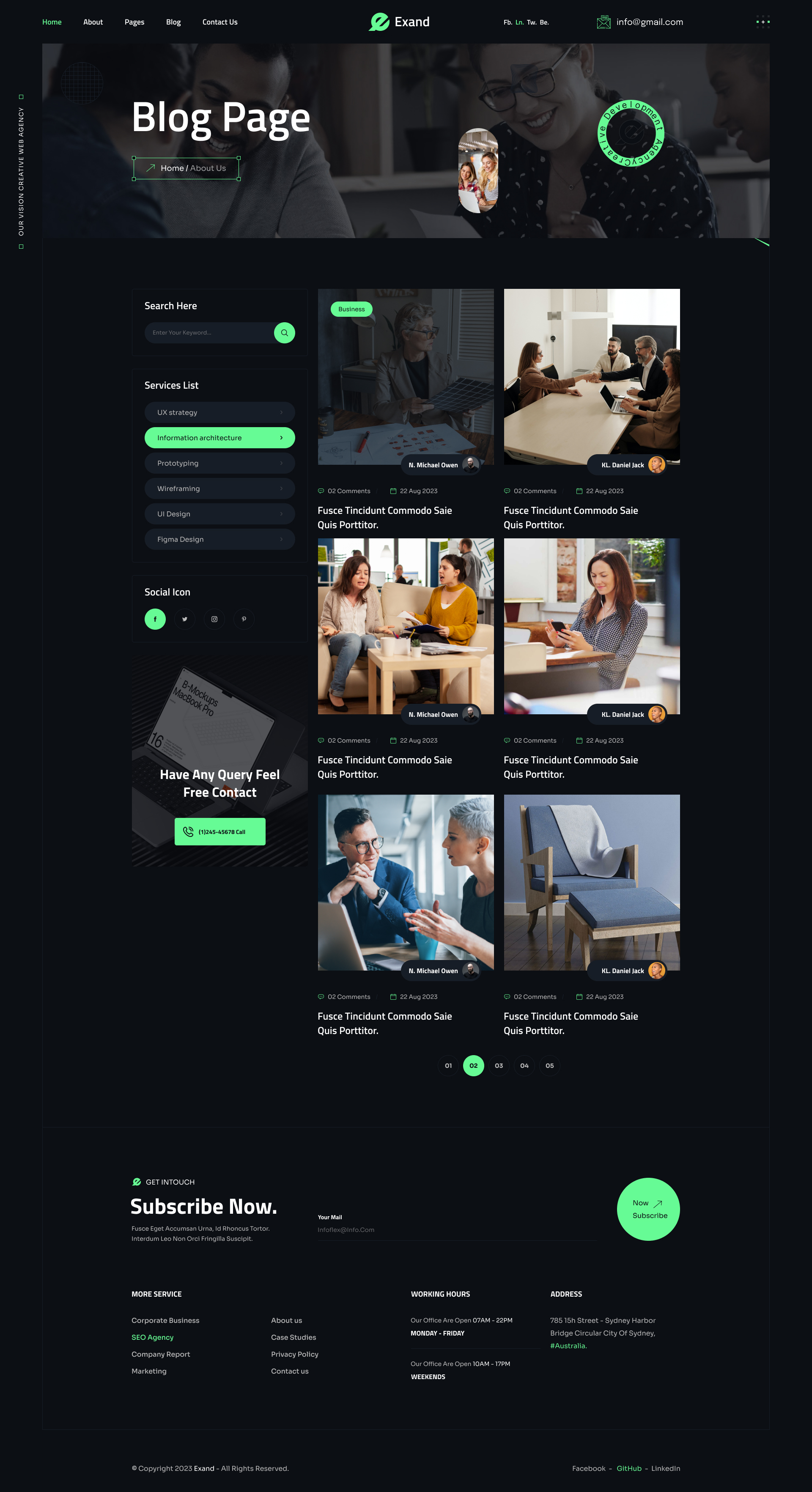 Exand - Creative Agency Figma Template by creativemela | ThemeForest